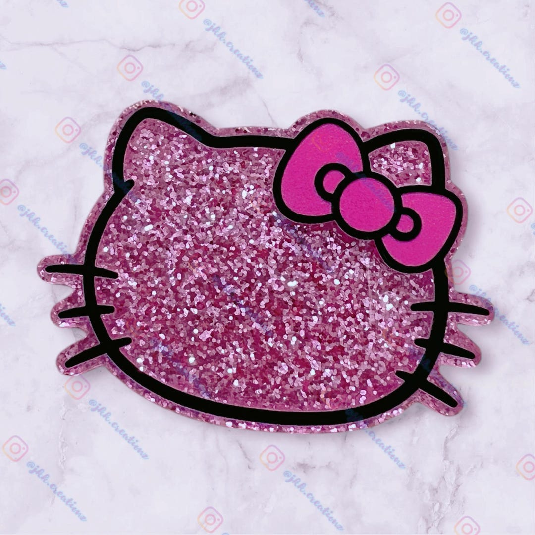 Pink Glitter Acrylic Flatback – DIY Crafting Embellishment - Etsy
