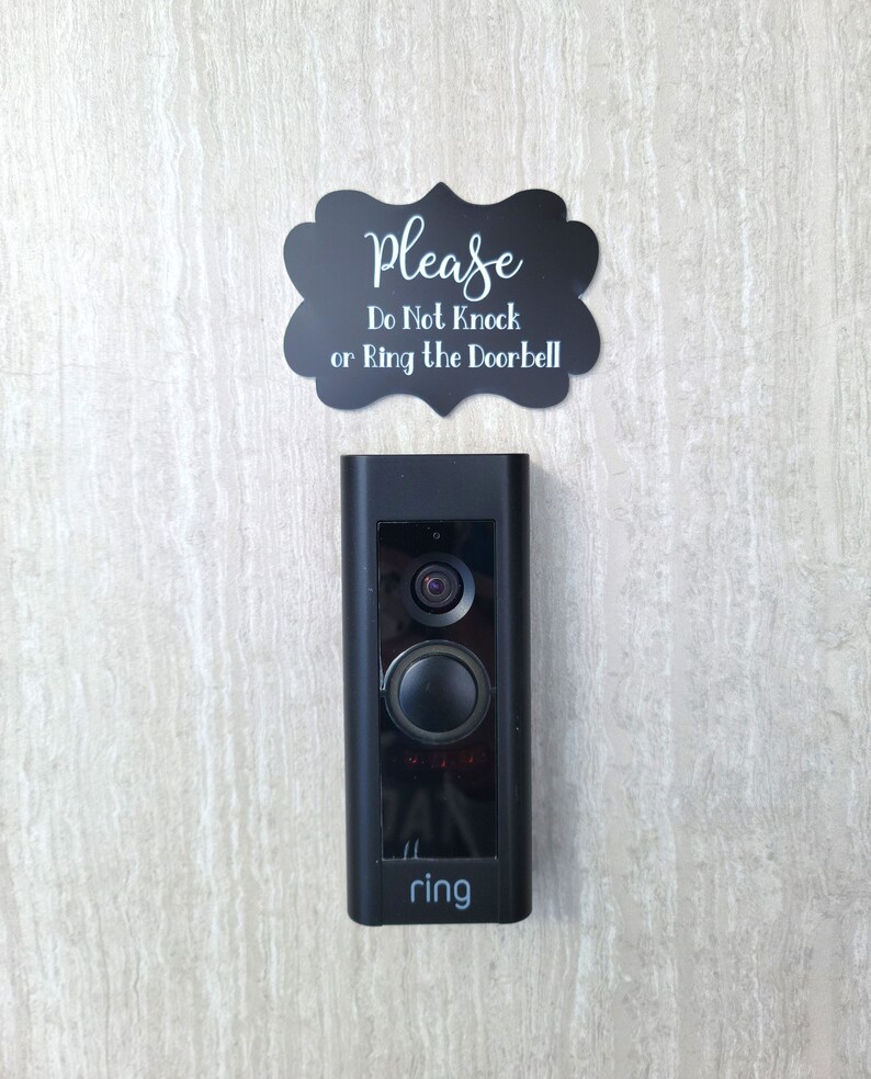 Please Do Not Knock or Ring the Doorbell Scalloped Doorbell - Etsy