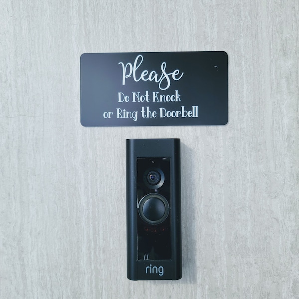 Do Not Ring Doorbell - Etsy