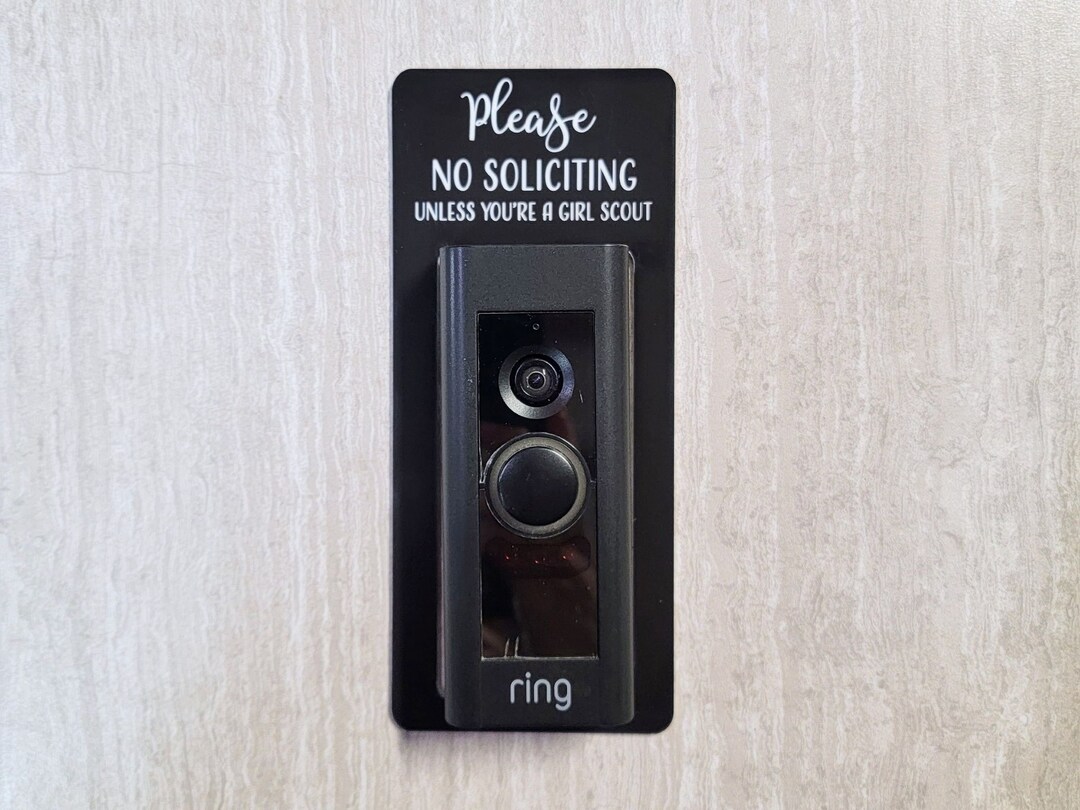 Please No Soliciting Unless You're a Girl Scout Video Doorbell Surround ...