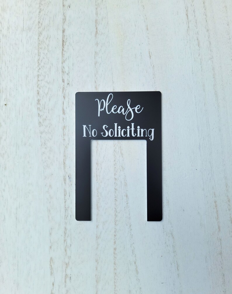 Please No Soliciting Video Doorbell Sign - Etsy