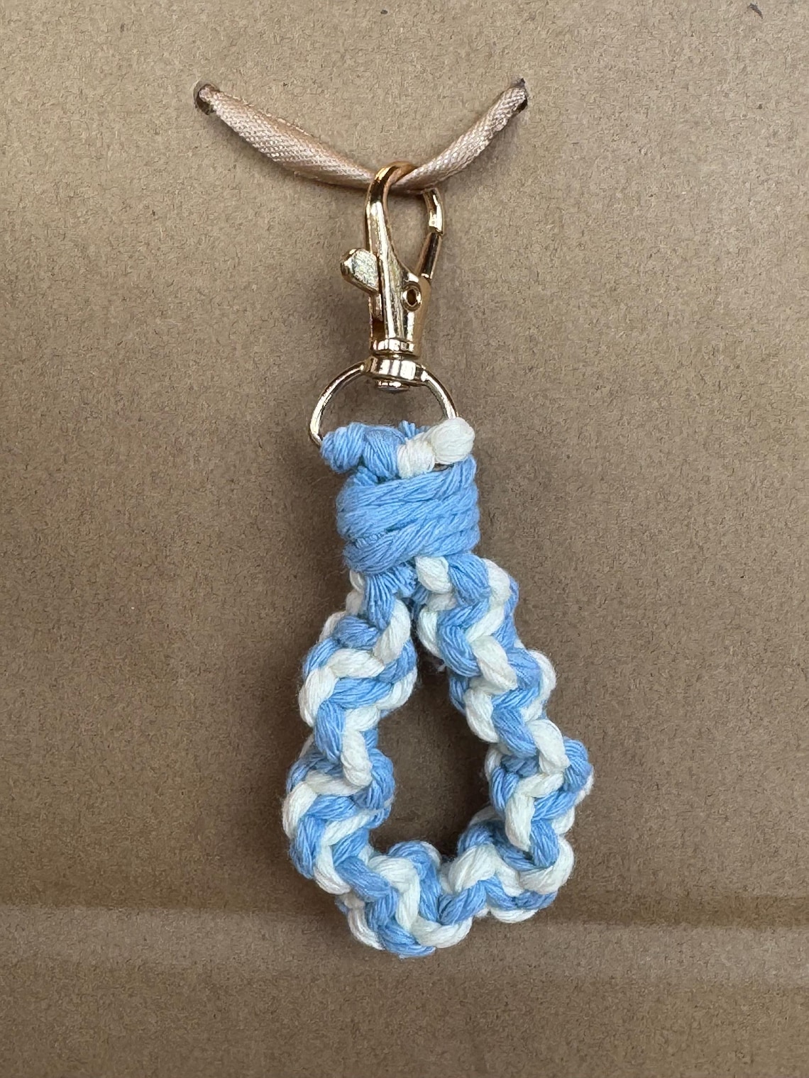 Handmade Macrame Keychain | Pastel Rope Keyring | Cute Bag Charm ...