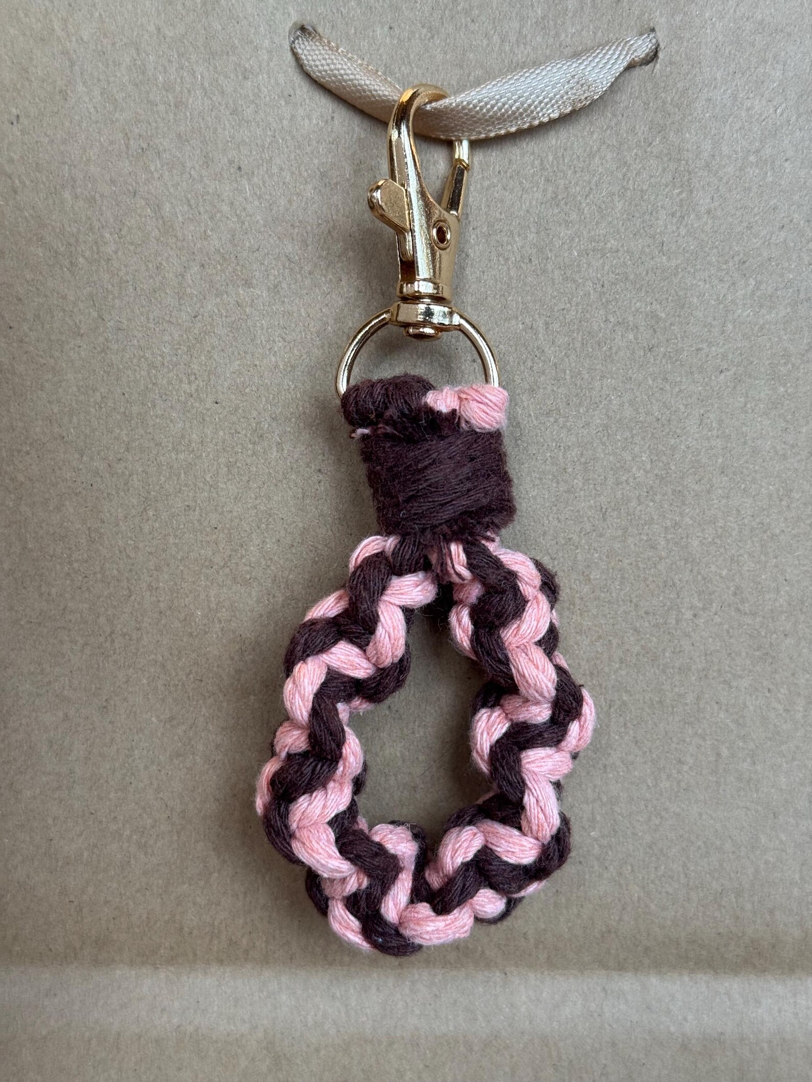 Handmade Macrame Keychain | Pastel Rope Keyring | Cute Bag Charm ...