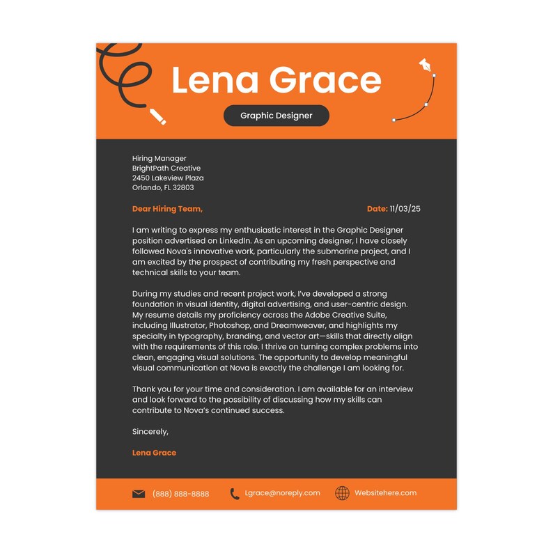 Adobe-inspired Resume, Cover Letter, Business Cards Bundle | Canva Free ...