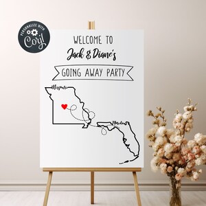 Editable Going Away Party Welcome Sign, State to State Move, Farewell ...