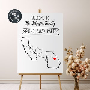 Editable Going Away Party Welcome Sign - Etsy