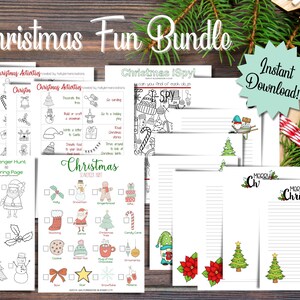 Printable Christmas Fun Bundle, Christmas I-spy, Christmas Activities ...