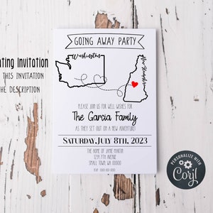 Editable Going Away Party Welcome Sign, State to State Move, Farewell ...