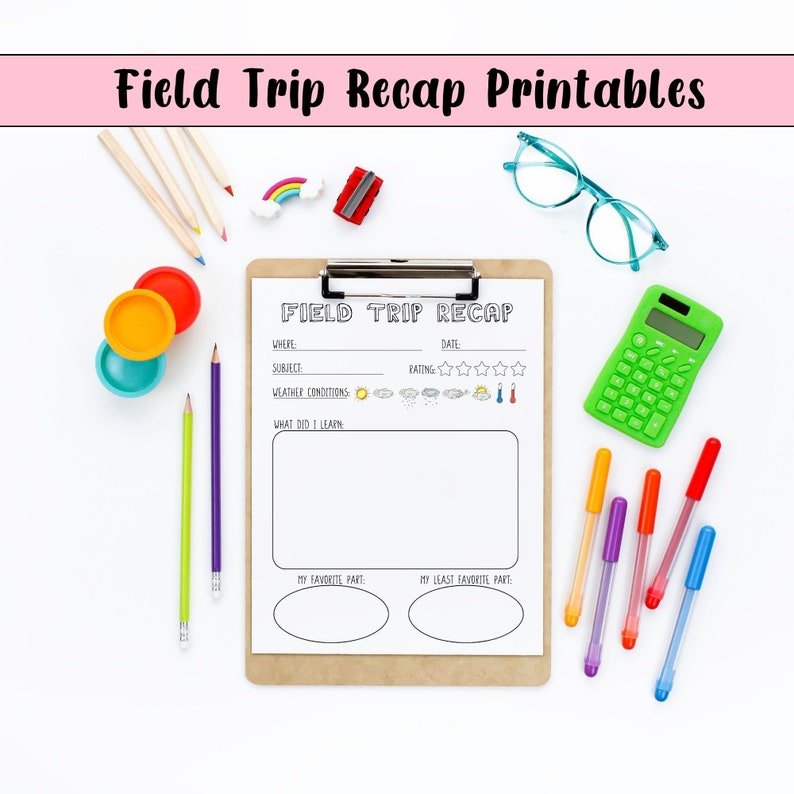 Printable Field Trip Recap - Etsy