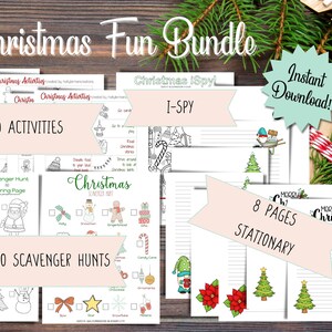 Printable Christmas Fun Bundle, Christmas I-spy, Christmas Activities ...