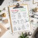Printable Holiday Scavenger Hunt, Christmas Coloring Page, Advent ...