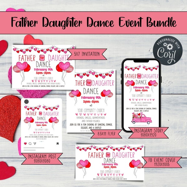 Father Daughter Dance Flyer - Etsy