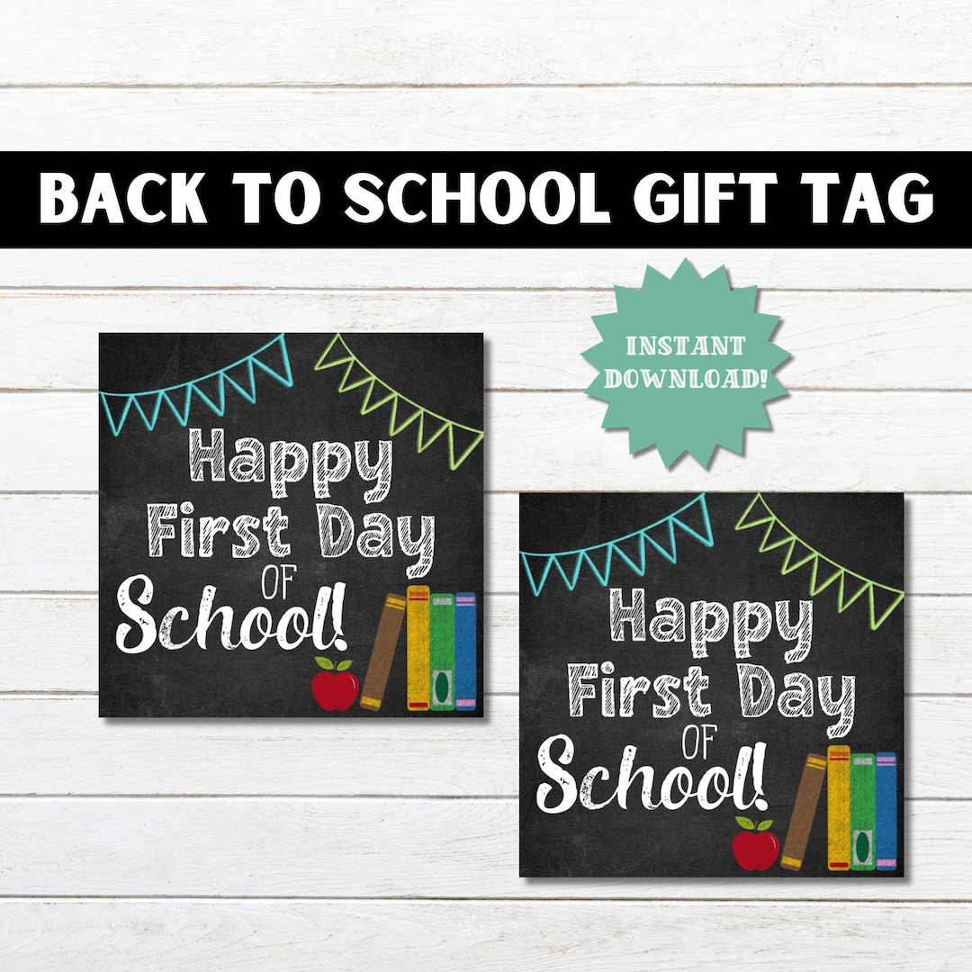 Printable Back-to-school Gift Tag - Etsy