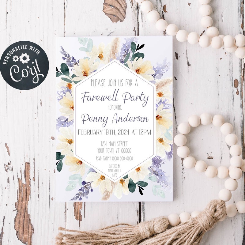 Farewell Invitations - Etsy