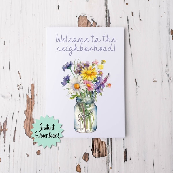 Welcome Neighbor Greeting Card - Etsy