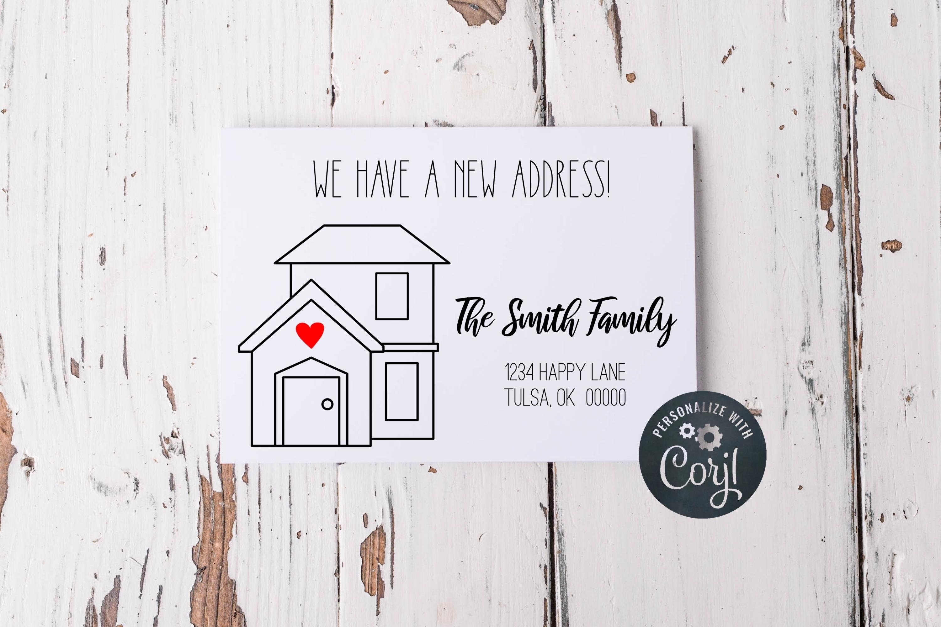 Editable We Have a New Address Announcement 7x5 Printable - Etsy