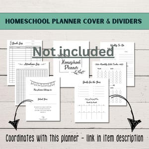 Printable Cover and Dividers for Homeschool Planner, Citrus Themed ...