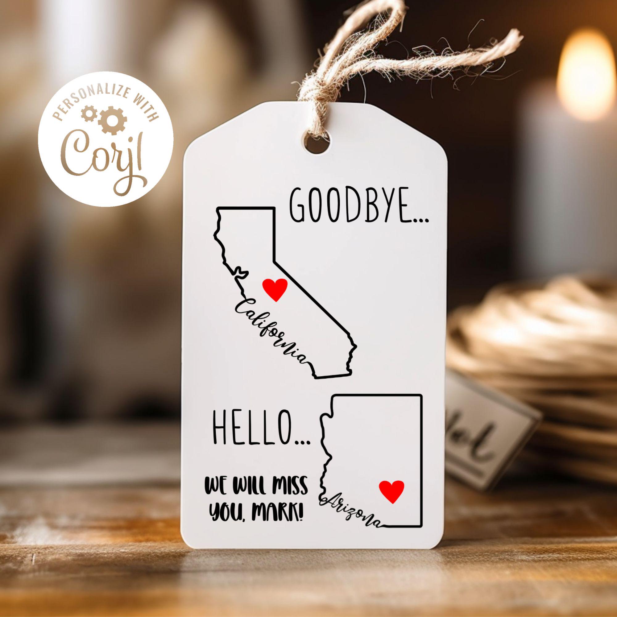Editable Gift Tags for Going Away Party - Etsy