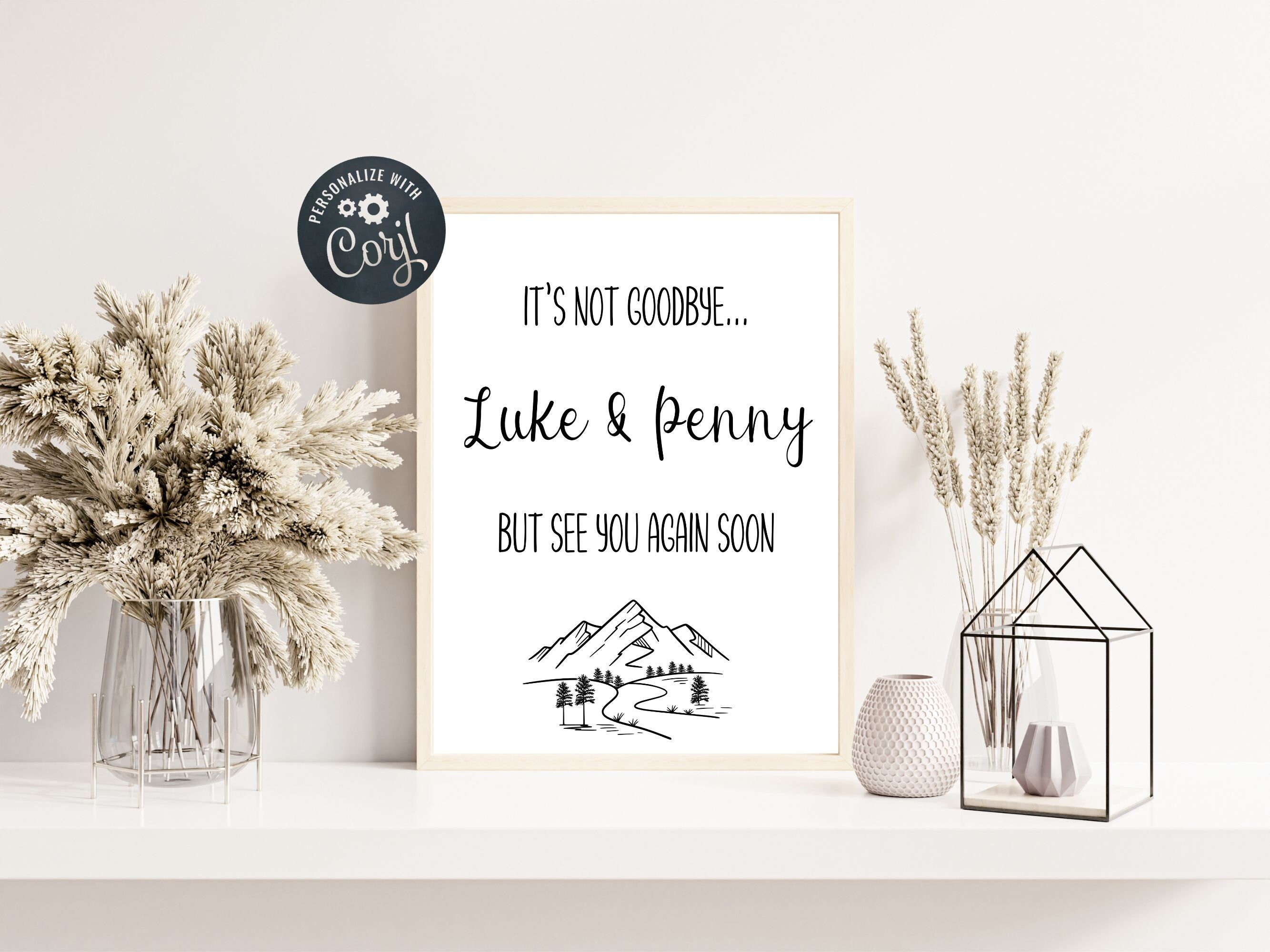 Editable Going Away Party Sign, It's Not Goodbye Party - Etsy