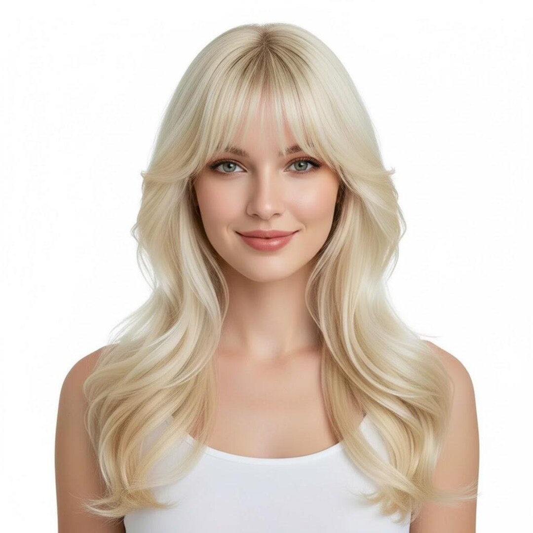 Bleach Blonde 3 Clips Topper 20 Inches Long(7704) Synthetic Hair by ...