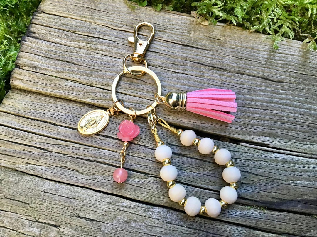 The Mary Keychain Rosary: Catholic Pocket Decade With Gold Miraculous ...