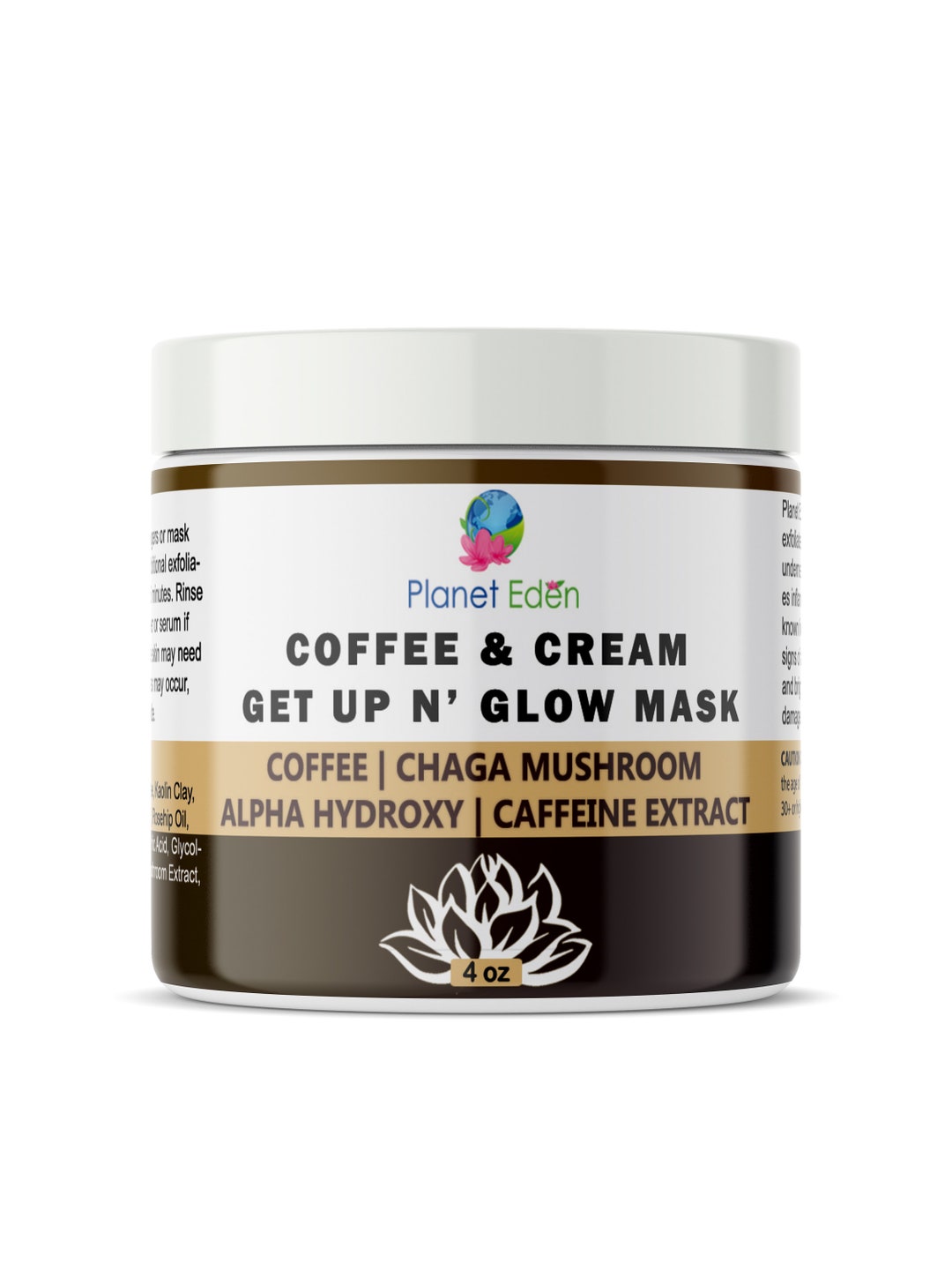 Coffee & Cream - Get up N' Go Facial Mask With Chaga Mushroom, Hydroxy ...