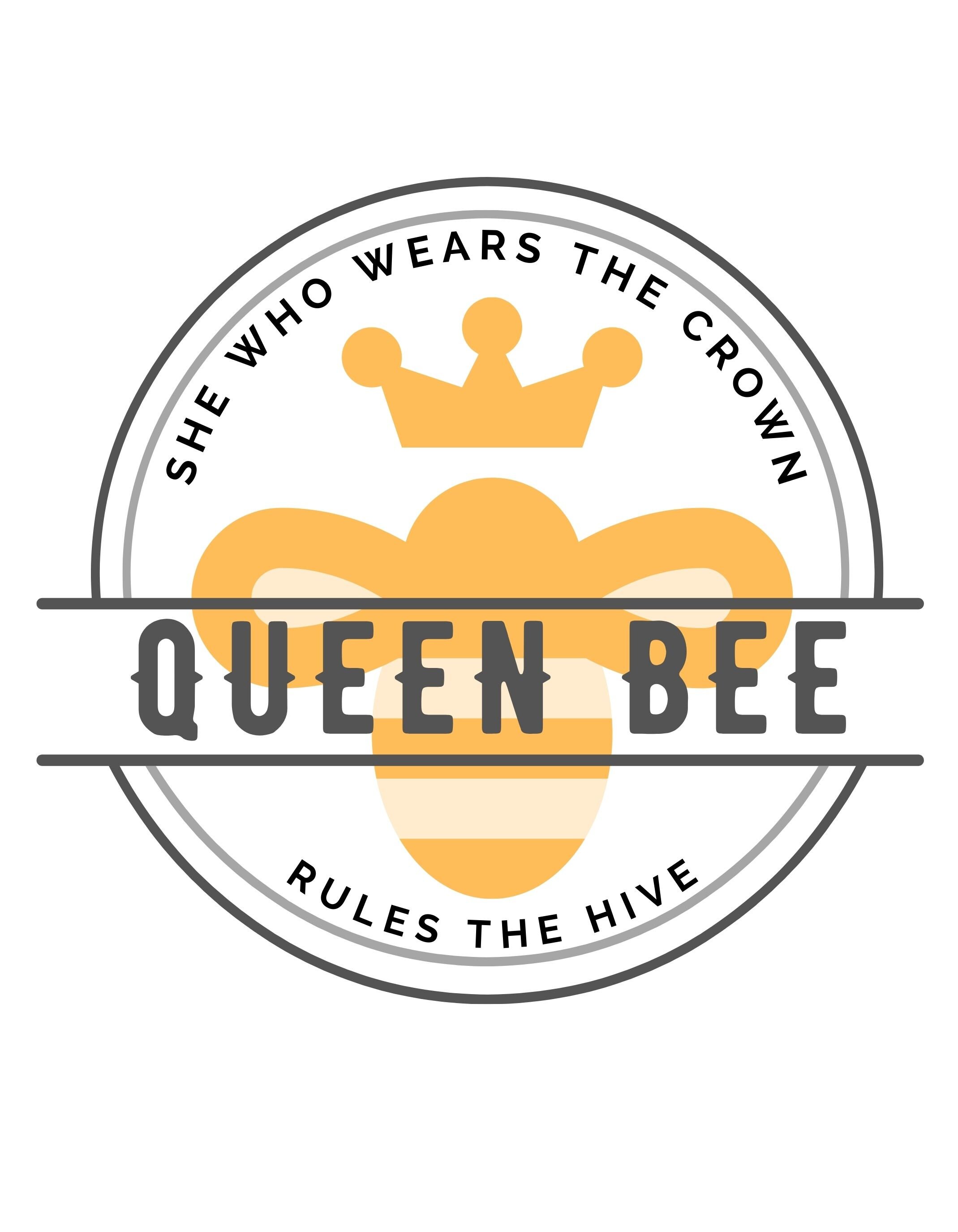 Queen Bee She Who Wears the Crown Clipart PNG SVG Digital Art File ...