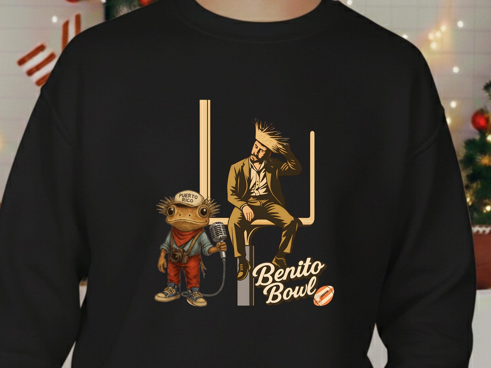 Benito Bowl Shirt, Puerto Rico Coqui Frog Tee, Football Fan Gift - Etsy
