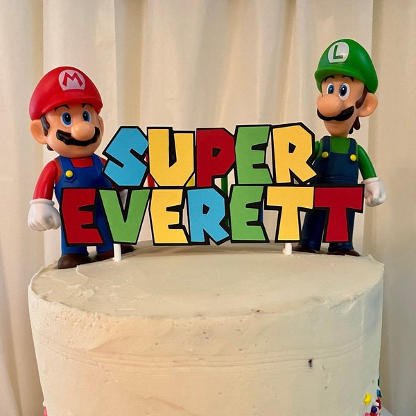 Super Mario Fondant Cake Toppers - Etsy