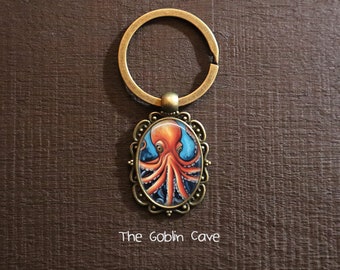 Keychain colored Octopus, Handmade Keychains From Beads, When Purchased ...