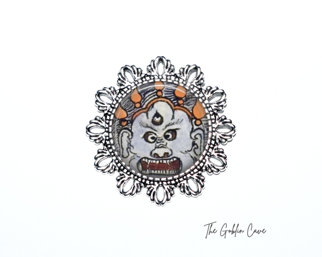 Demon Brooch Pin Medieval Manuscript Art - Etsy