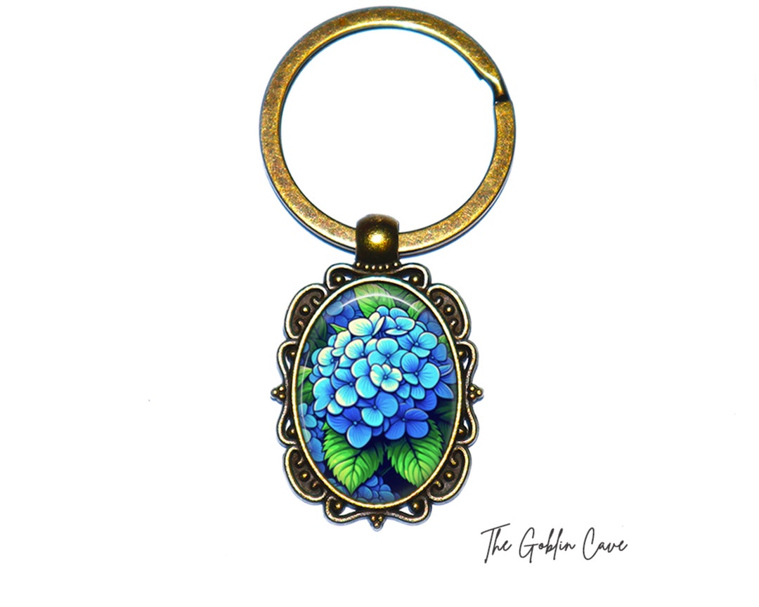 Hydrangea Flower Keychain - Etsy