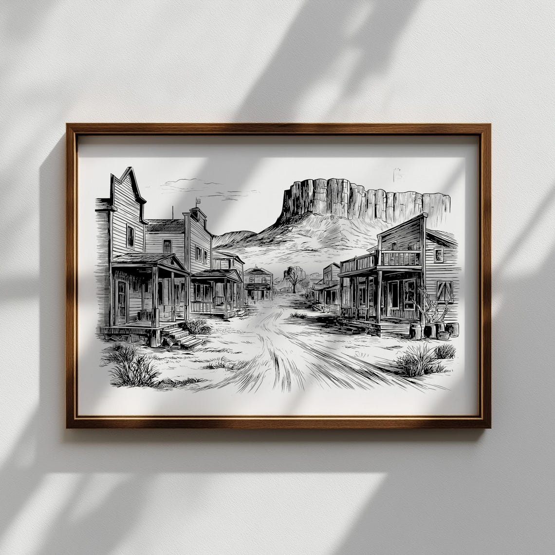 Wild West Town Laser Engraving File, Cowboy Saloon Street PNG, Western ...