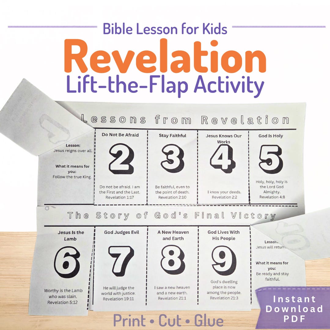 Revelation Bible Lesson Activity for Kids | Sunday School Craft ...