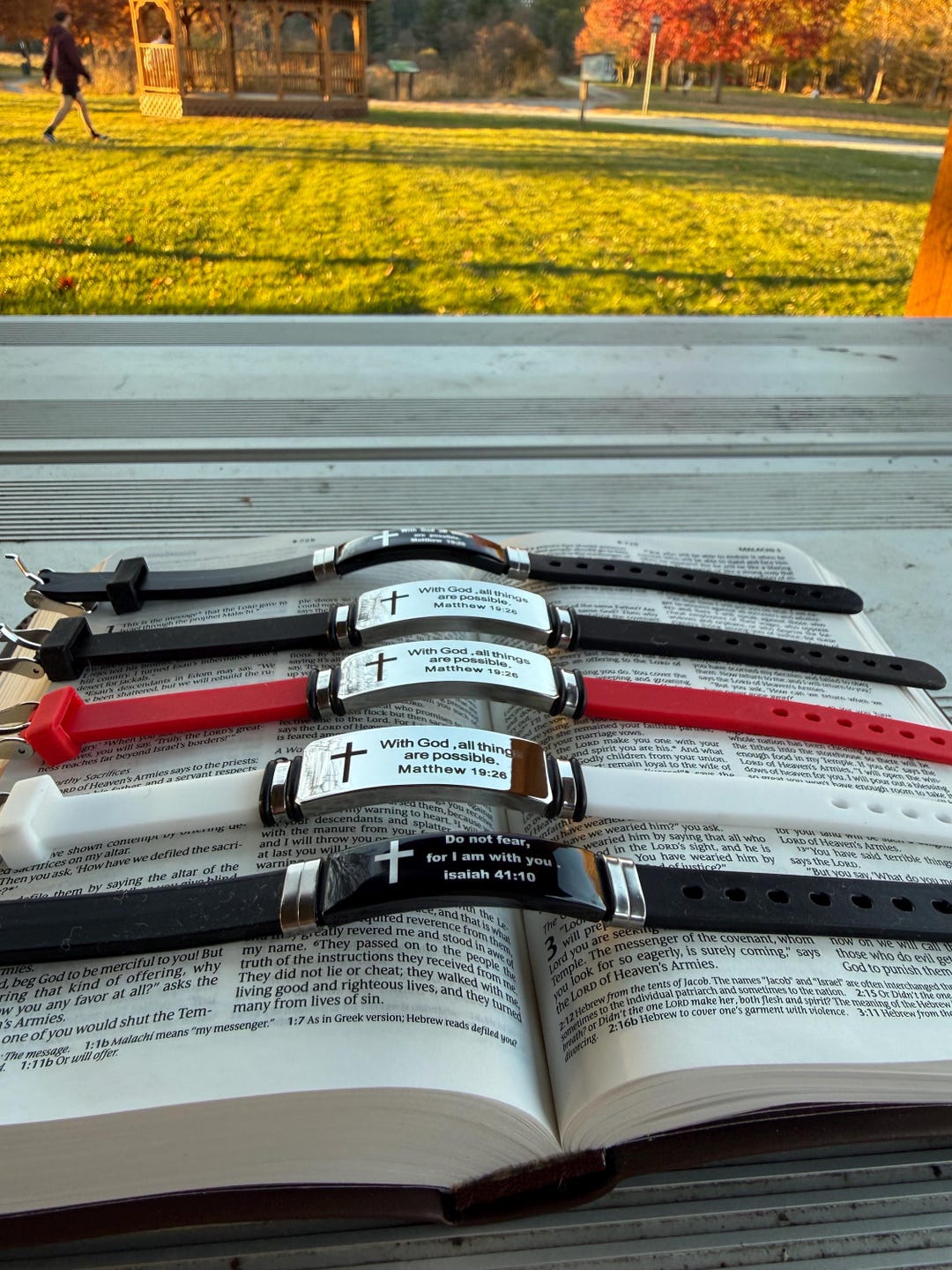 Christian Bracelet | Bible Verse Jewelry | Faith Wristband for Men and ...