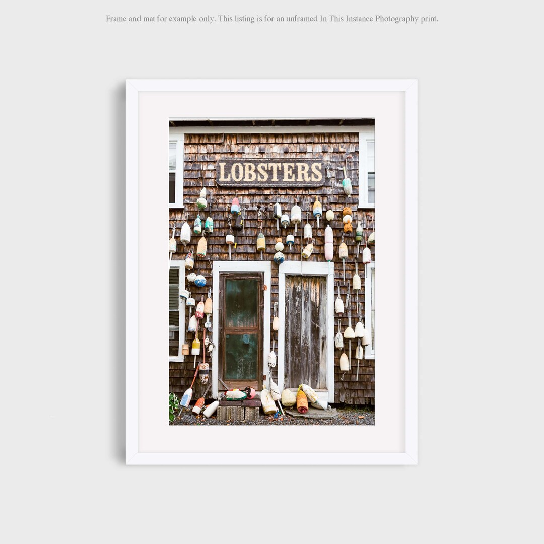 Maine Lobster Buoy Shack Photography, Atlantic Ocean Coast Coastal ...