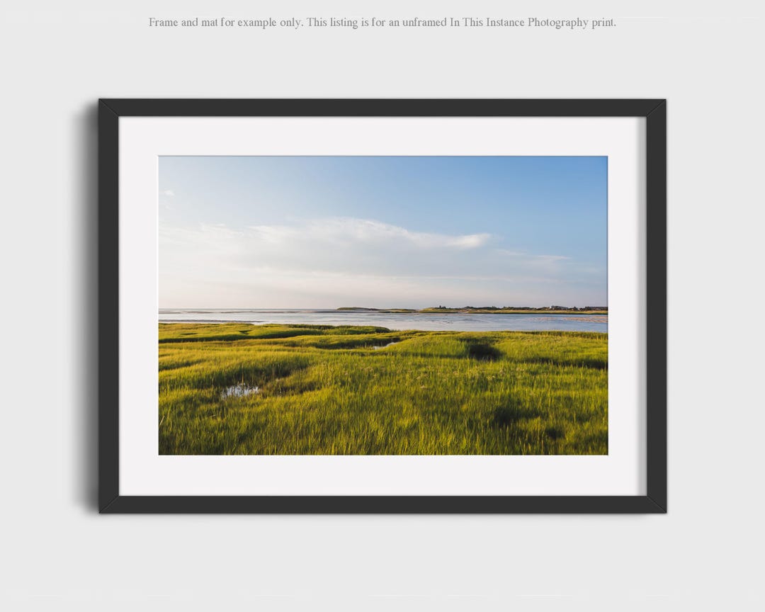 Cape Cod Salt Marsh Photography Print, Coastal Wall Art Landscape Print ...