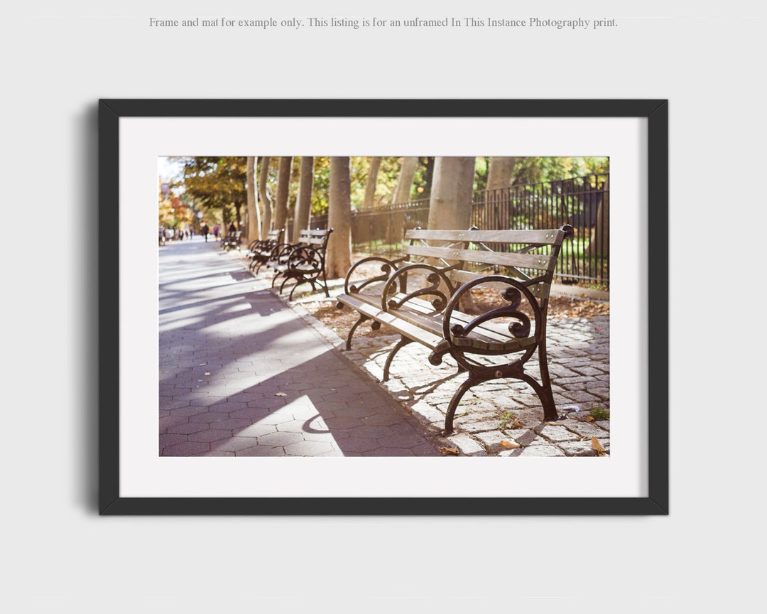 New York City Photography, NYC Park Bench Upper West Side City Park ...
