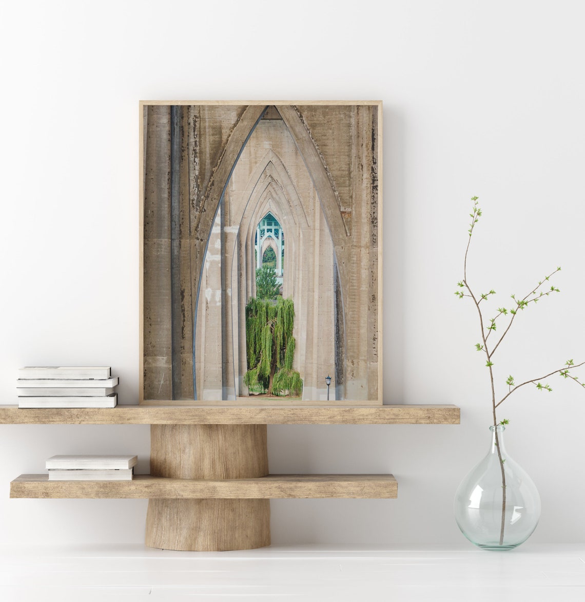 St Johns Bridge Photography Print: Portland Oregon Gothic Architecture ...
