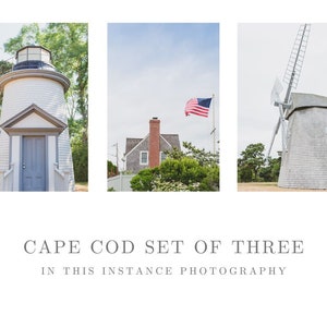 Cape Cod Set of 3 Photography Prints, Coastal New England Photos ...
