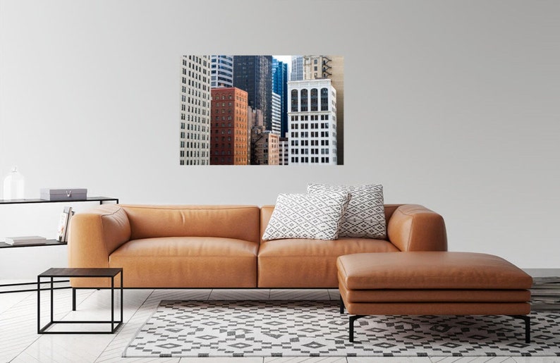 Chicago Photography Abstract Skyline Chicago Loop Prints Blue - Etsy