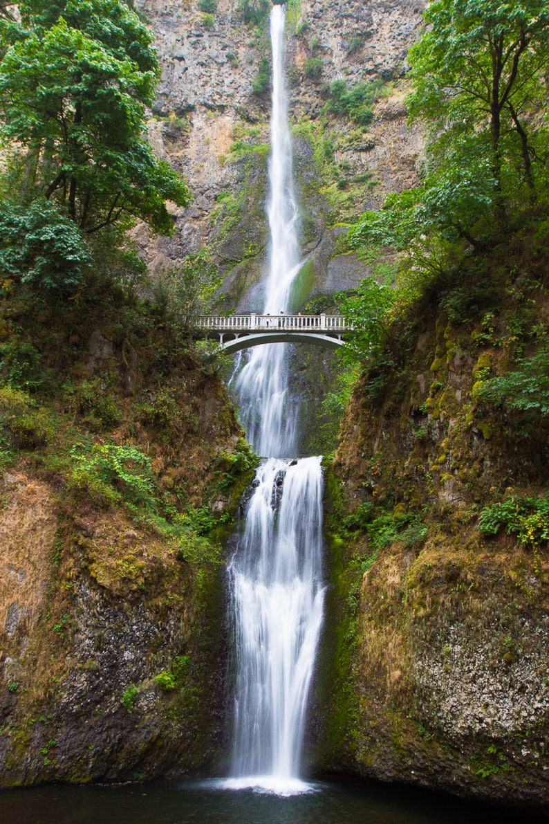 Multnomah Falls Photography Nature Landscape Waterfall Iconic - Etsy