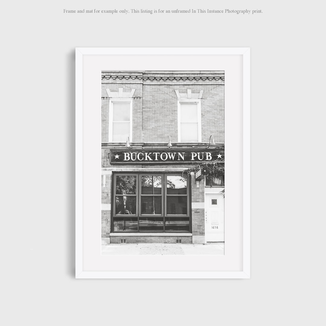 Chicago Photography Print, Bucktown Pub Sign Urban Photo Wall Art in ...