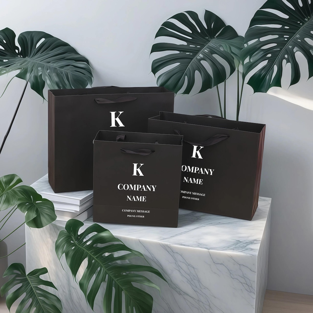 Personalized Business Gift Bags, Any Logo Gift Bag for Clients, Party ...