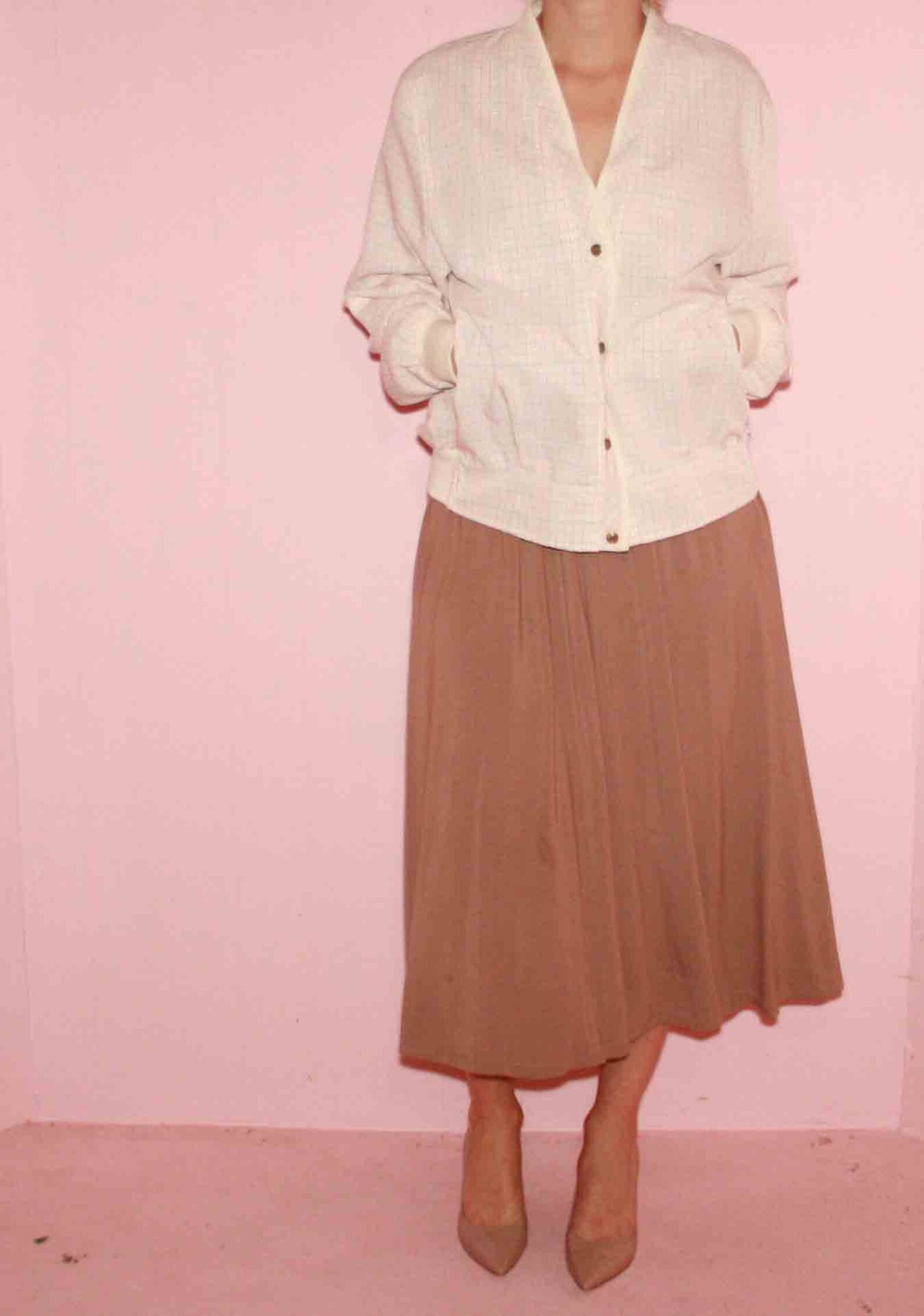 White Cross Check Jacket - Etsy