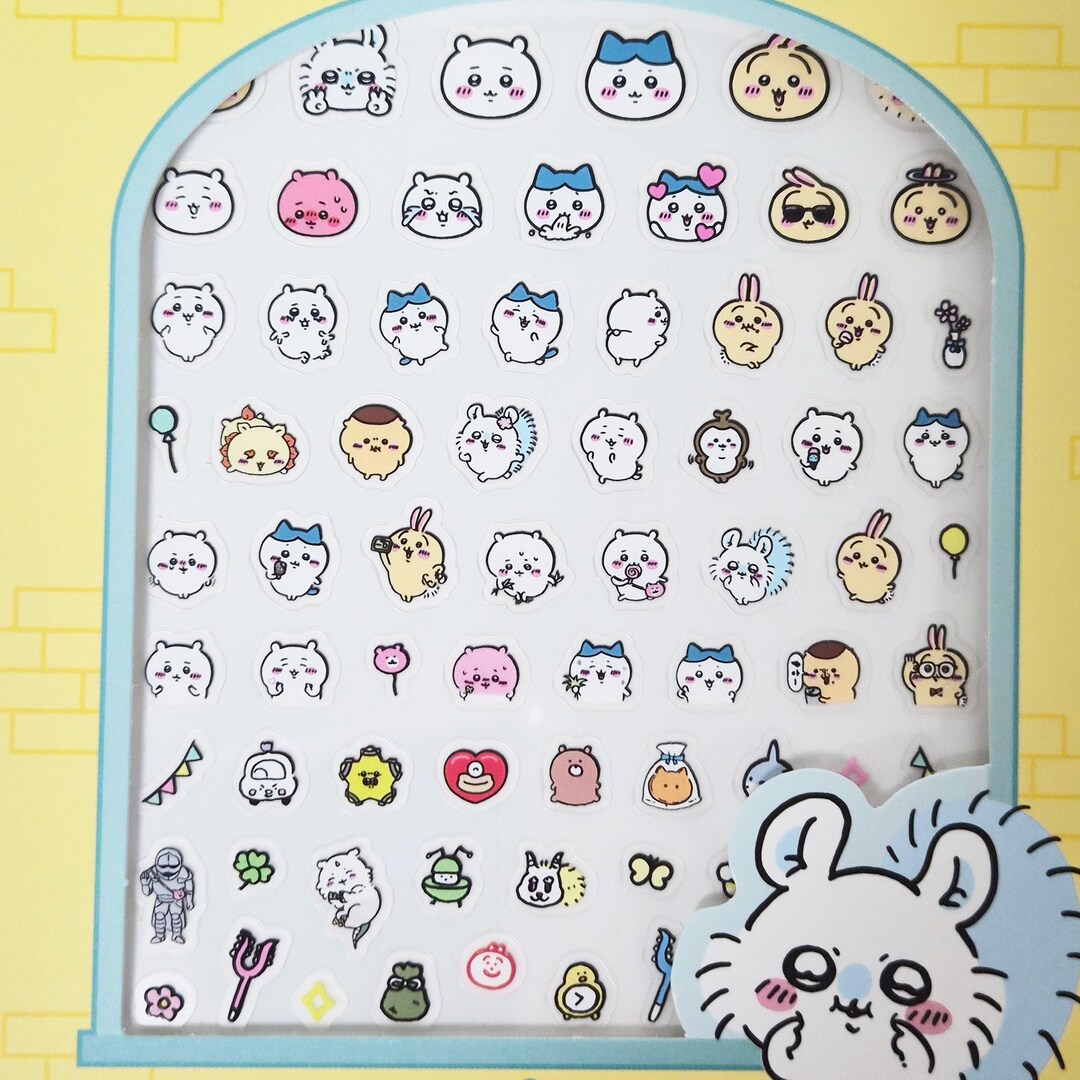 Chiikawa Nail Art Stickers, Resin Craft & Planner Icon - Etsy