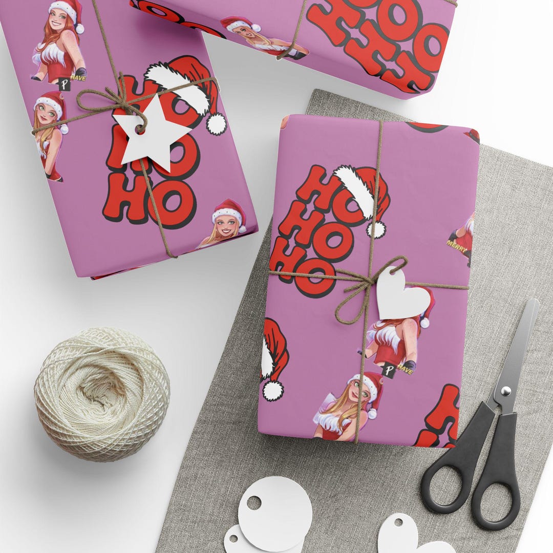 Mean Girls Christmas Wrapping Paper | Funny Pink Holiday Wrap | Retro ...