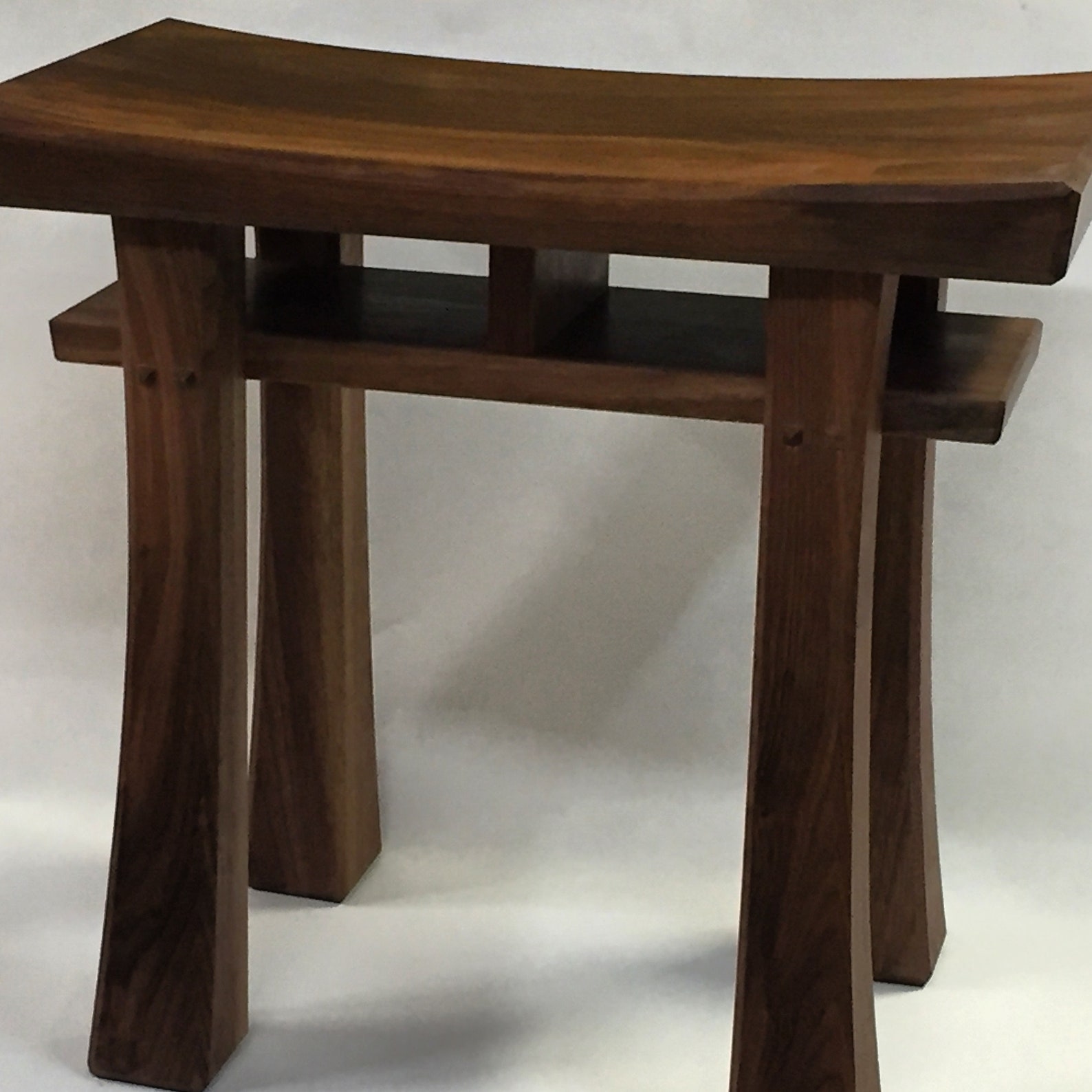 Asian Style Bench size Medium Made to Order Maple, Oak, Cherry, Walnut ...