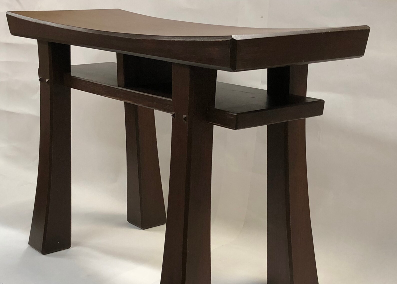 Asian Style Bench Walnut Cherry Mahogany or Maple - Etsy