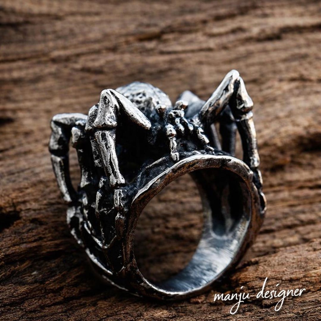 Spider Ring Gothic Jewelry, Creepy Spider Ring, Halloween Ring ...
